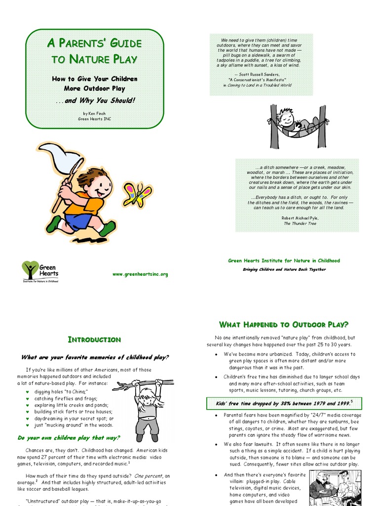 Parents' Guide to Nature Play | PDF | Nature