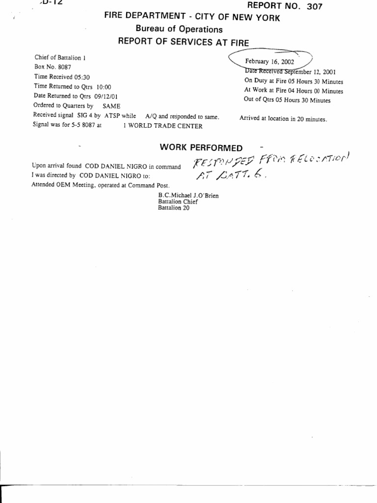 NY B18 Division 7 FDR - Report of Services - Company Operations Reports ...