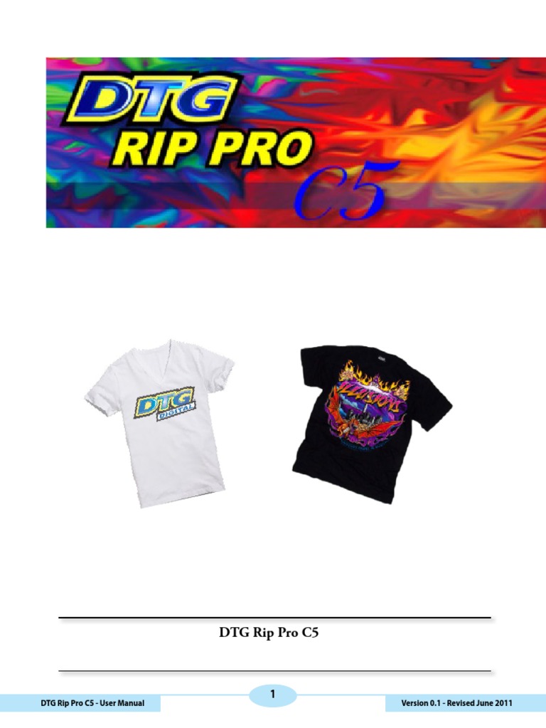 DTG Rip Pro c5 Manual | PDF | Usb | Adobe Photoshop