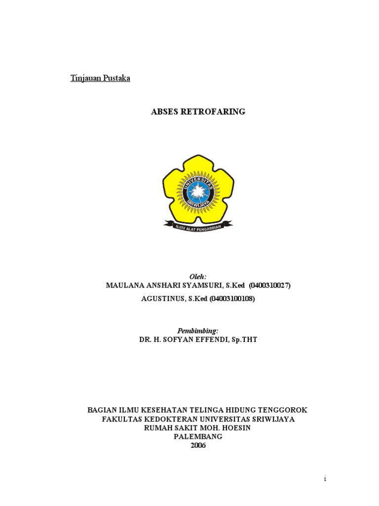 Abses Retrofaring | PDF