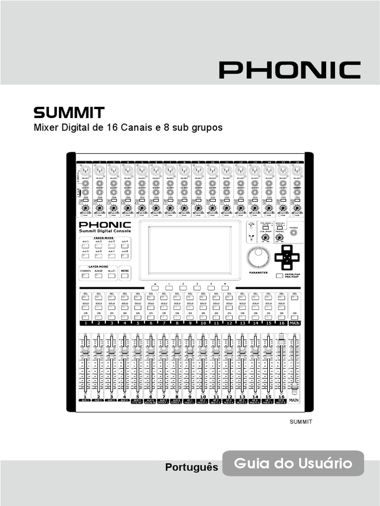 Manual Mixer Digital Phonic SUMMIT | PDF | USB | Inicialização ...