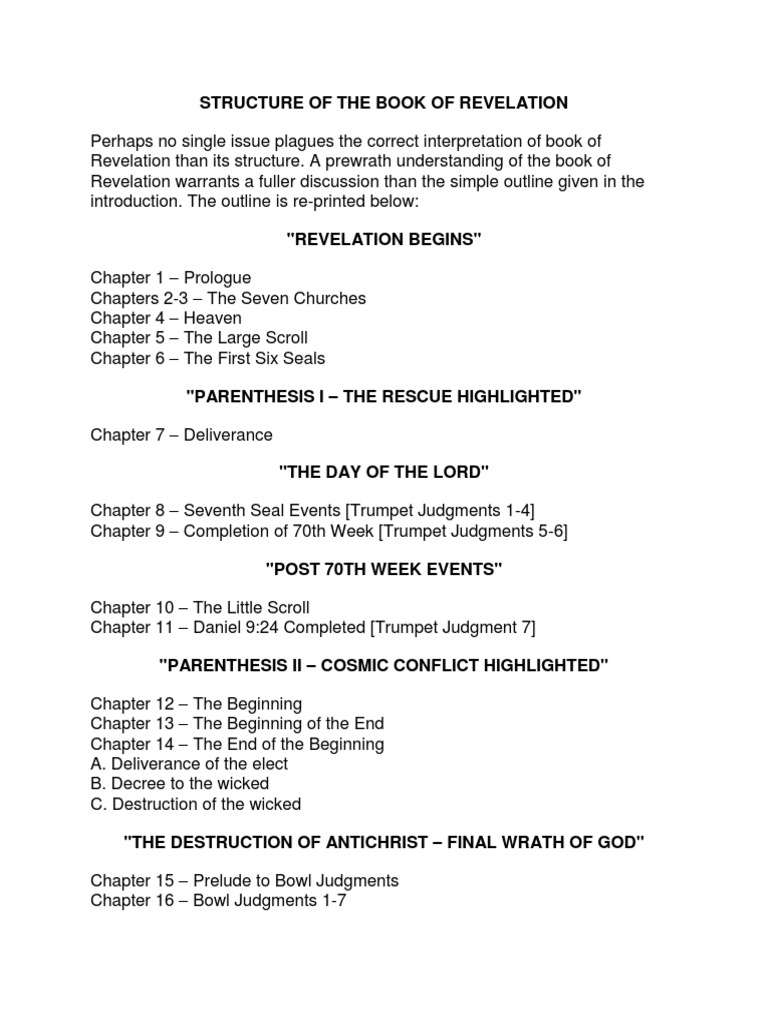 Structure of the Book of Revelation