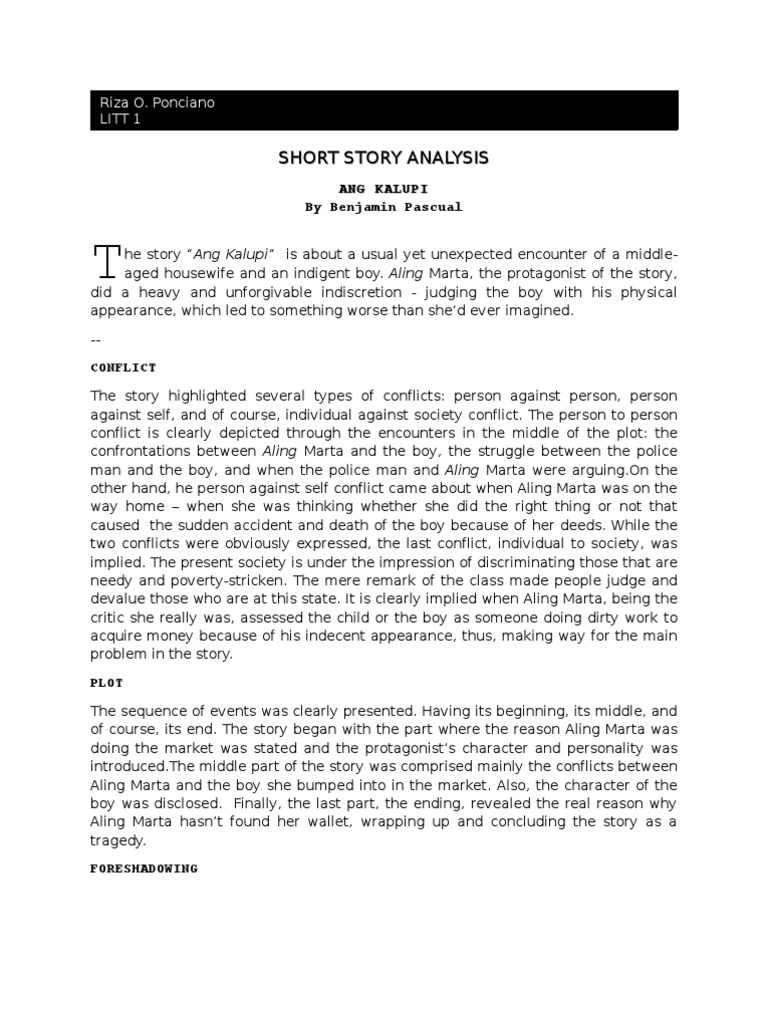 Summary of "Ang Kalupi" by Pascual | PDF | Psychological Concepts
