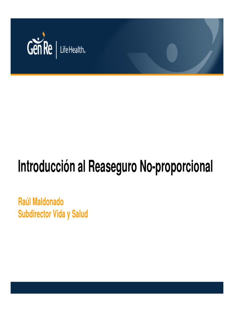 Reaseguro No Proporcional | PDF | Reaseguro | Ciencia actuarial