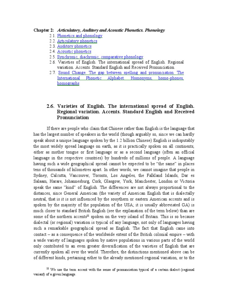 Varieties of English | PDF | Dialect | Accent (Sociolinguistics)