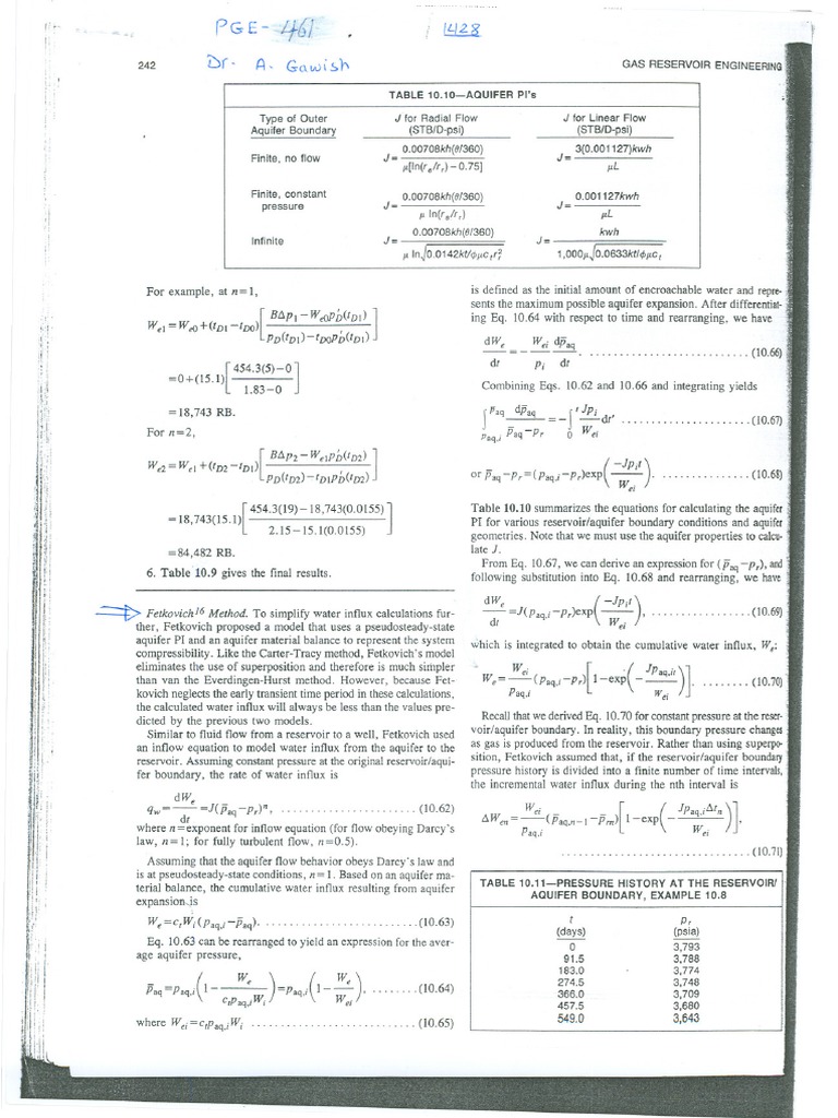 Fetkovich Method | Download Free PDF | Petroleum Reservoir | Vapor