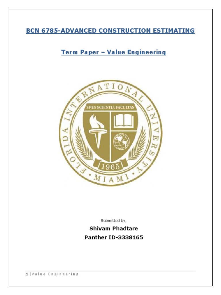 Value Engineering: Concepts and Applications | PDF | Engineering ...