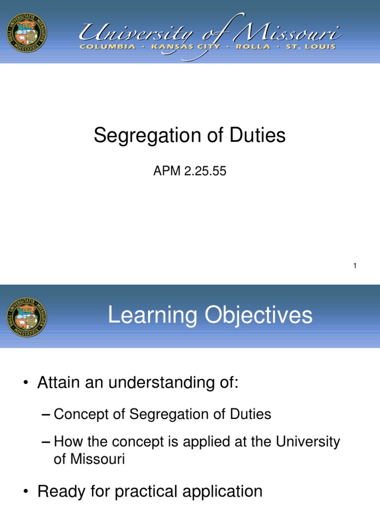 A Guide to Understanding and Implementing Segregation of Duties ...