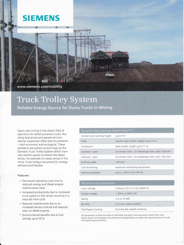 Truck Trolley System | PDF | Electrical Substation | Truck