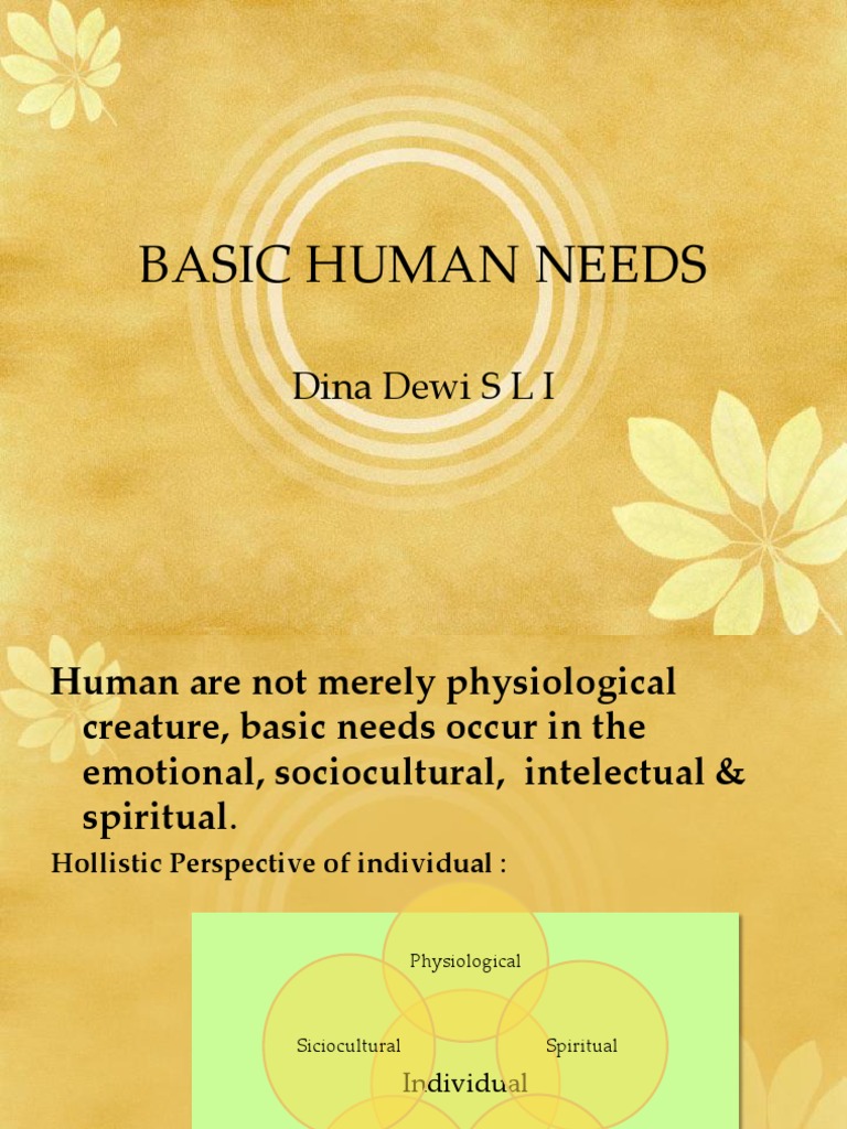 Basic Human Needs | PDF