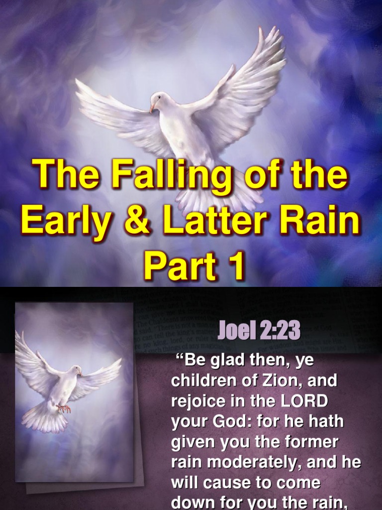 Early and Latter Rain. | PDF | Sin | Repentance