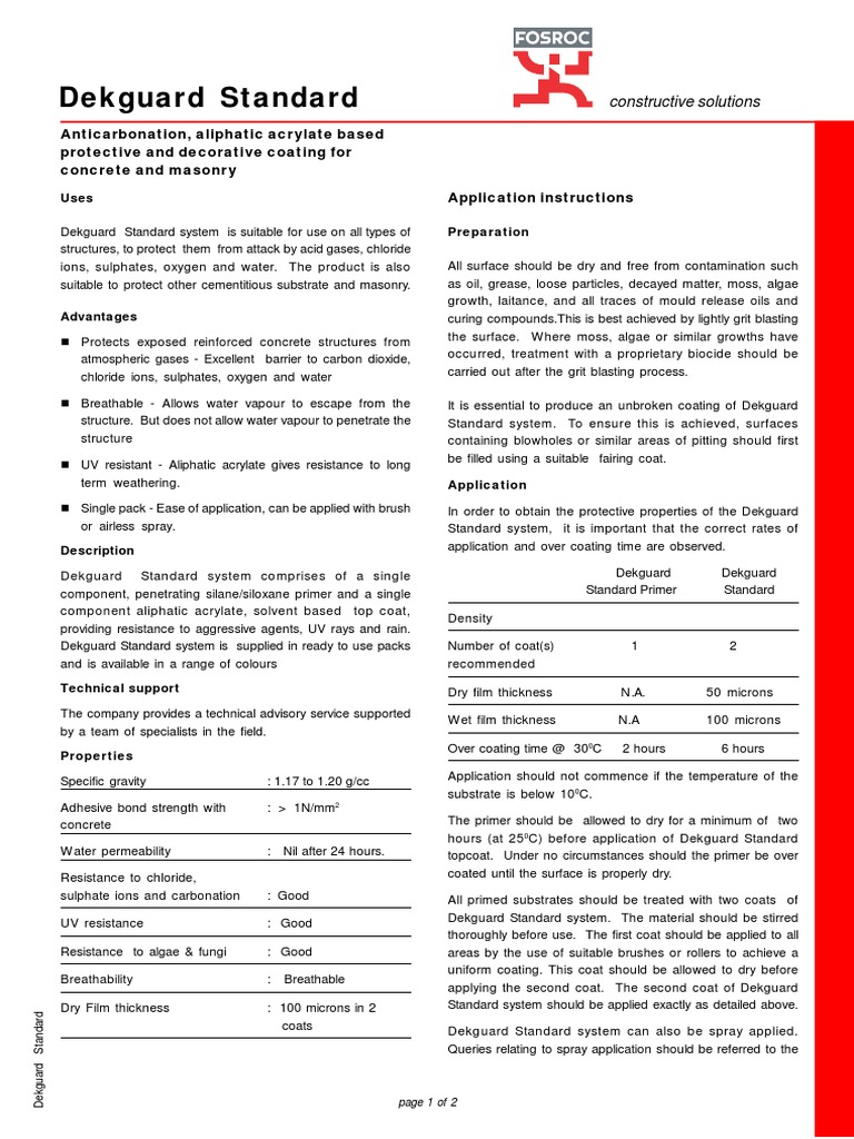 Dekguard Standard | PDF