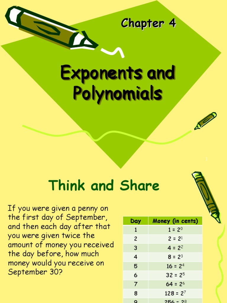 Multiplication Properties of Exponents | PDF | Exponentiation ...