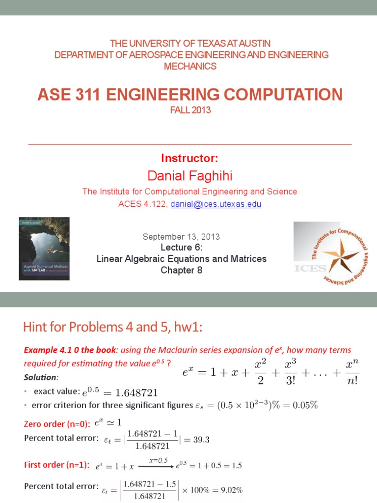 Lecture6 Linear Algebra | PDF | Matrix (Mathematics) | Matrix Theory