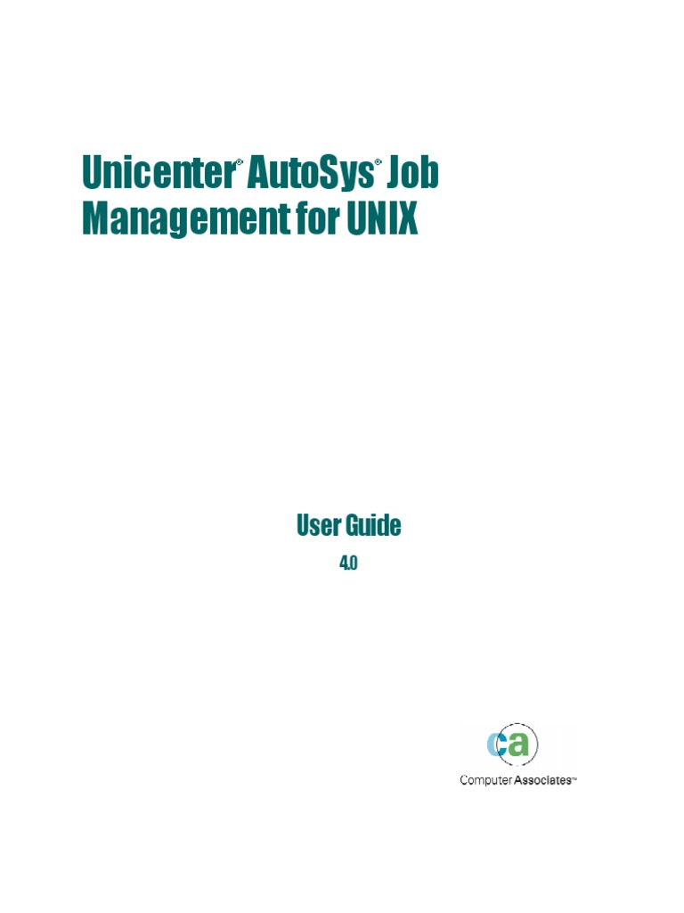 User Guide Autosys | Download Free PDF | Superuser | Databases
