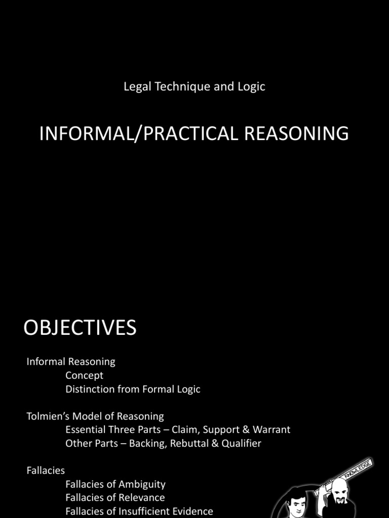 Informal Logic (study version).ppt | Fallacy | Argument