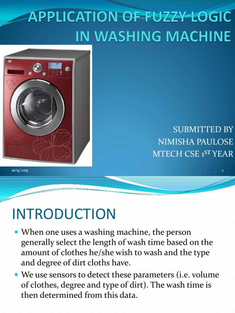 Application Of Fuzzy Logic In Washing Machine Fuzzy Logic Function