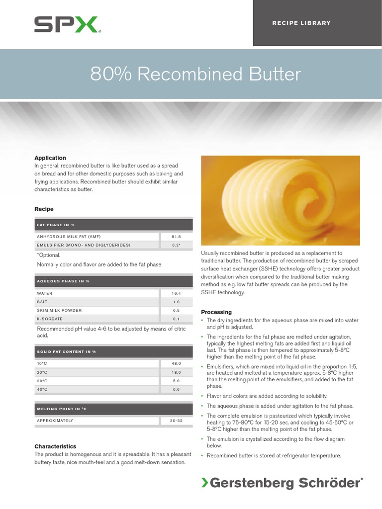 80 Recombined Butter 06 12 GB Web | PDF | Butter | Phase (Matter)