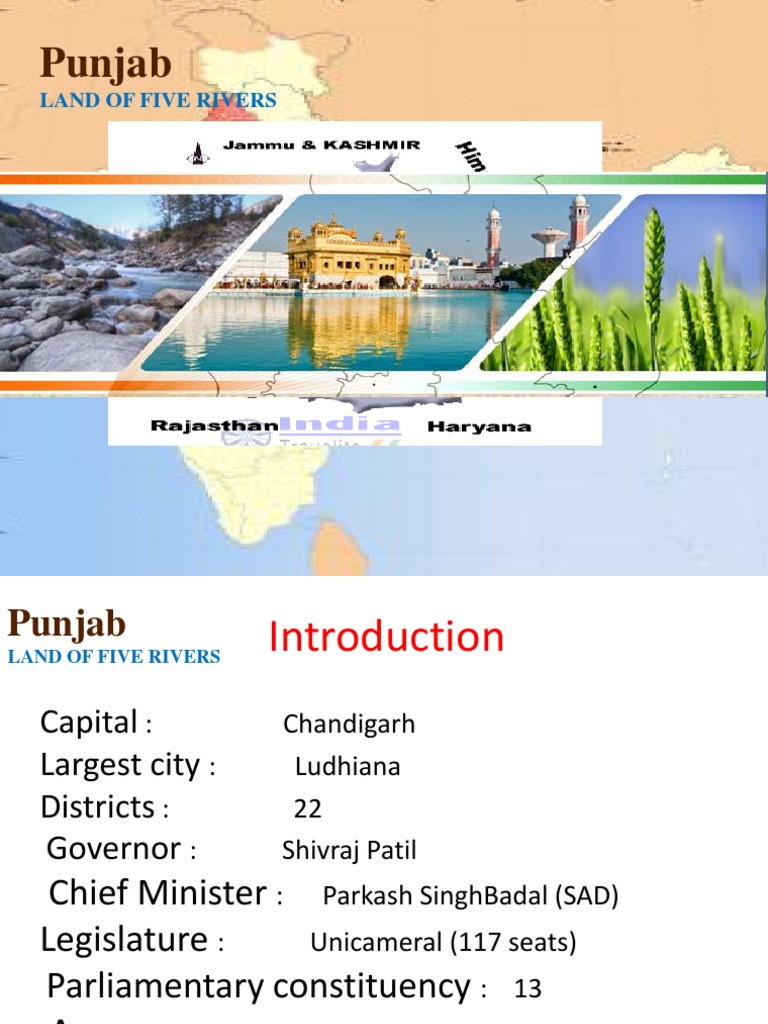 Punjab: Land of Five Rivers | PDF | Punjab | South Asia
