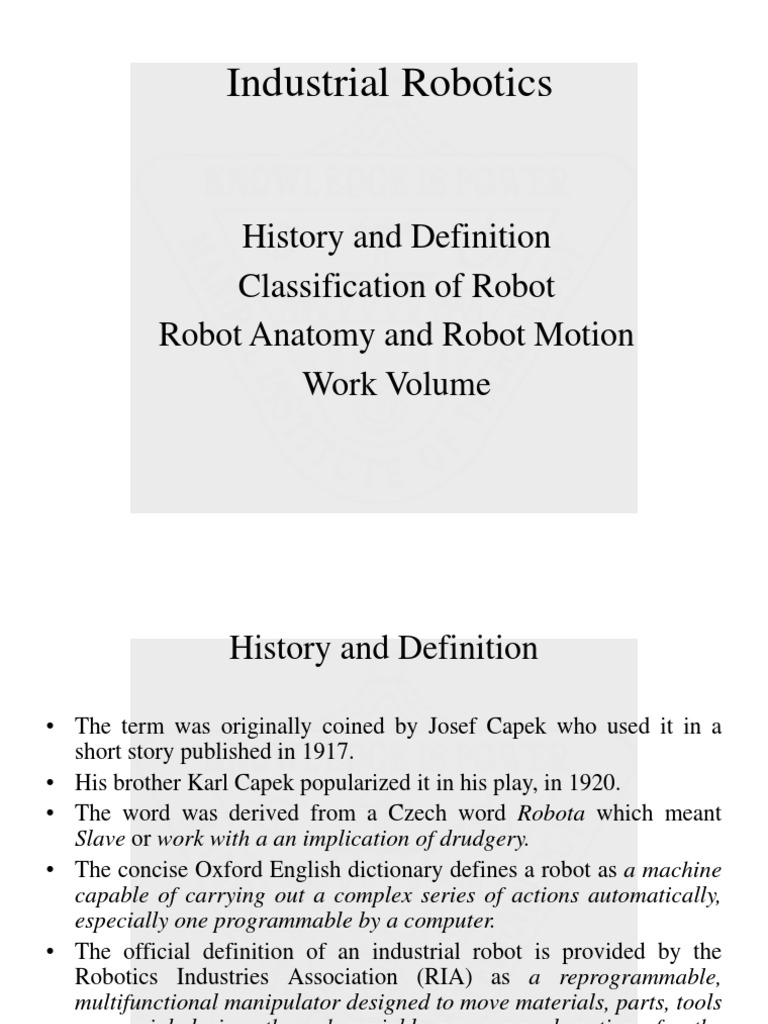 Industrial Robotics | PDF | Actuator | Robot