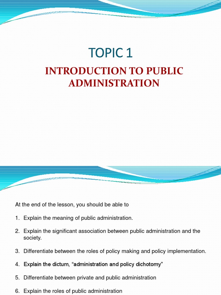 Public Admin. | PDF | Public Administration | Policy