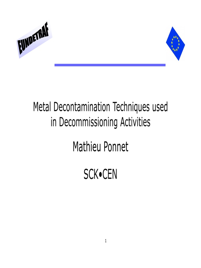 Nuclear Decontamination Techniques Overview | PDF | Radioactive ...