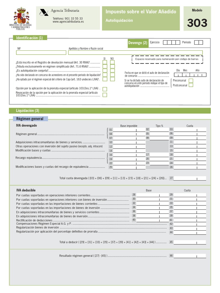 Nuevo Modelo 303 | PDF | Devengo | Liquidación