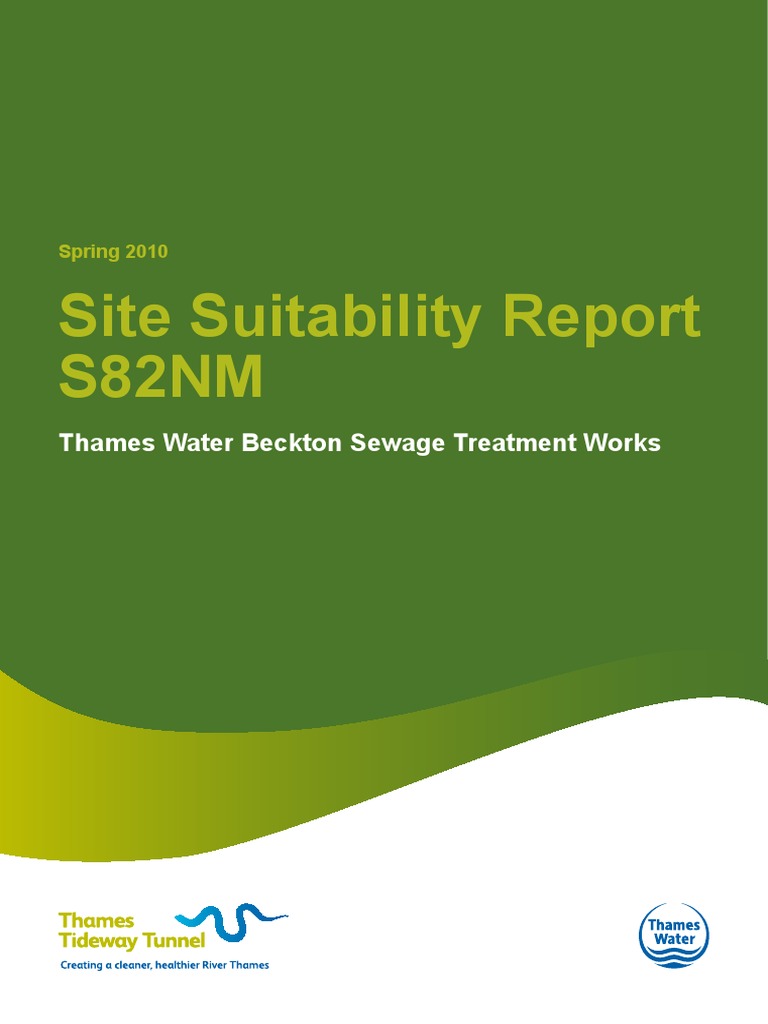 Site Suitability Report S82NM: Thames Water Beckton Sewage Treatment ...