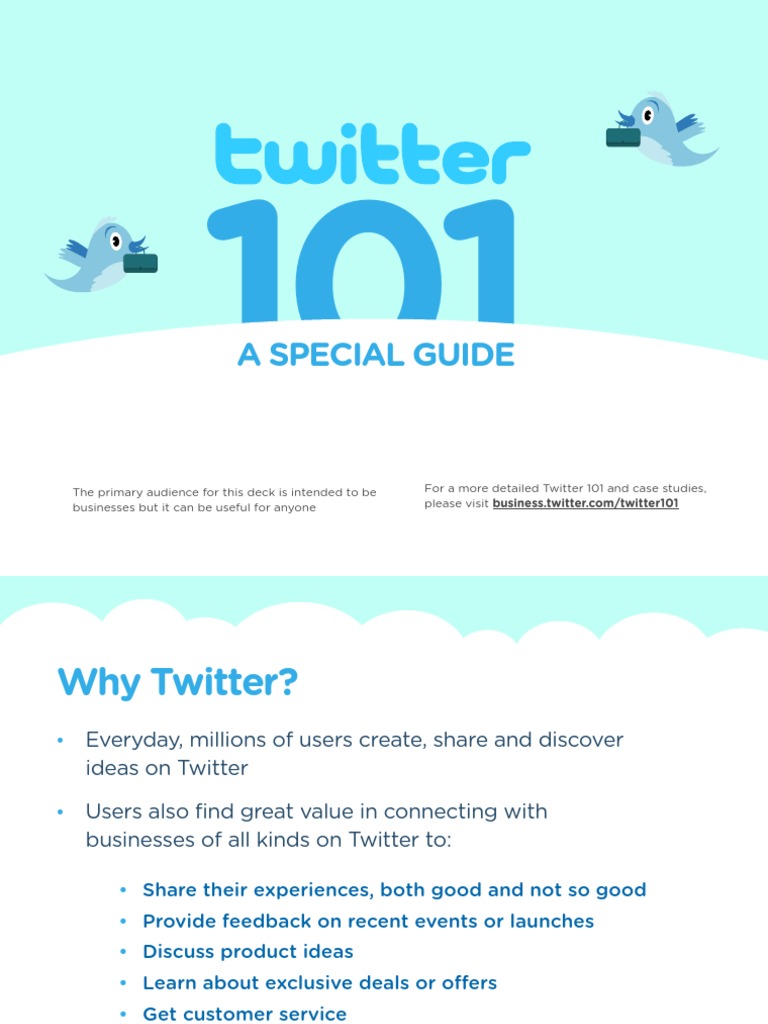 Twitter 101 For Business | PDF | Communication | Human Communication