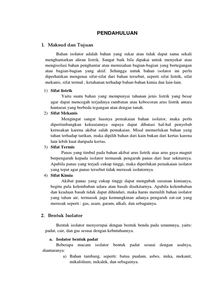! Bahan Isolator Padat | PDF