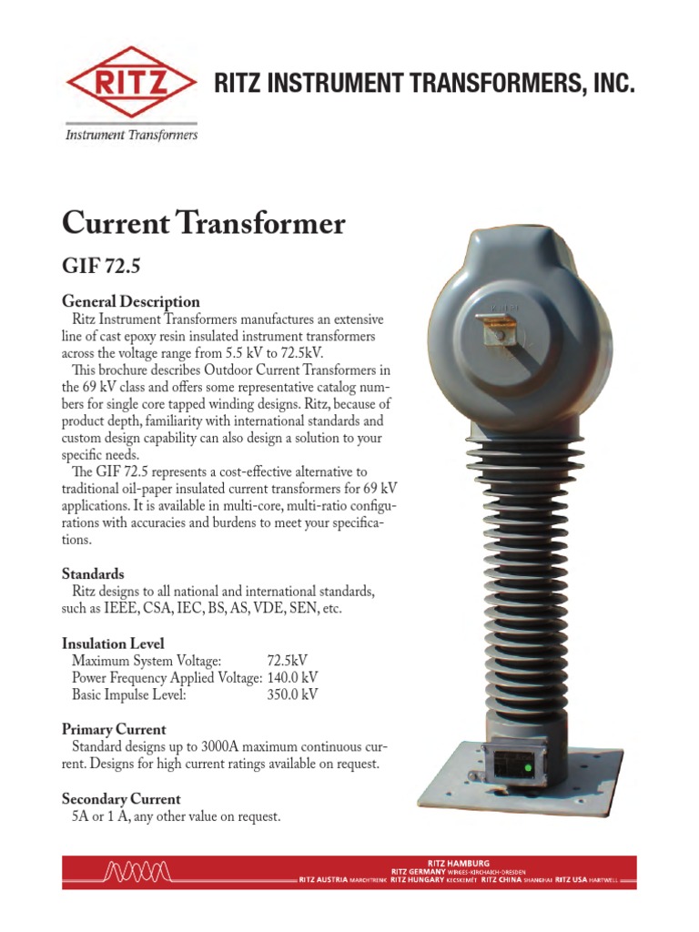 69kV CT Ritz 2 | PDF | Transformer | Electrical Equipment
