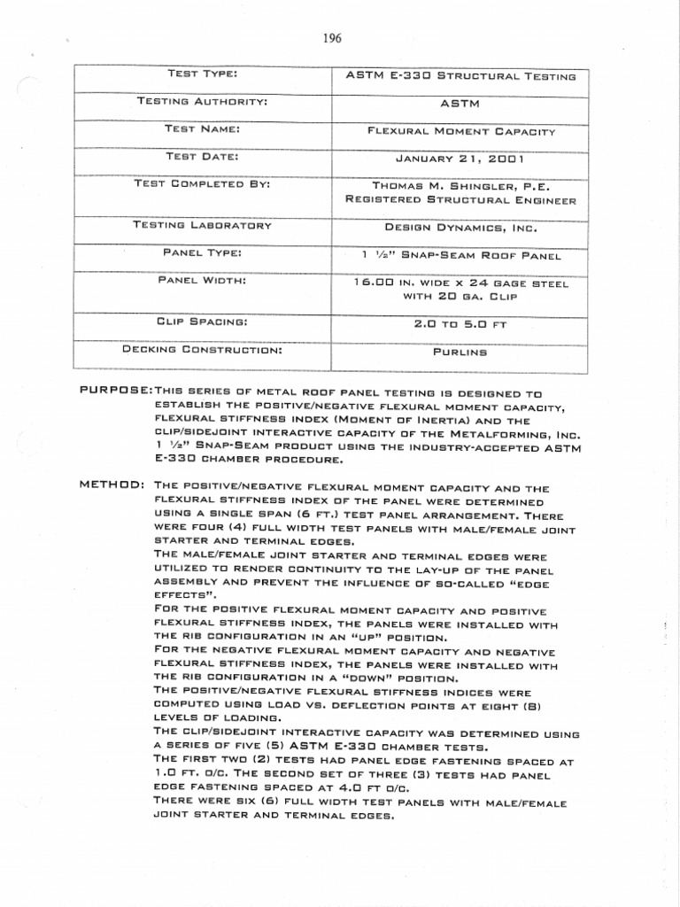Astm E-330 | PDF