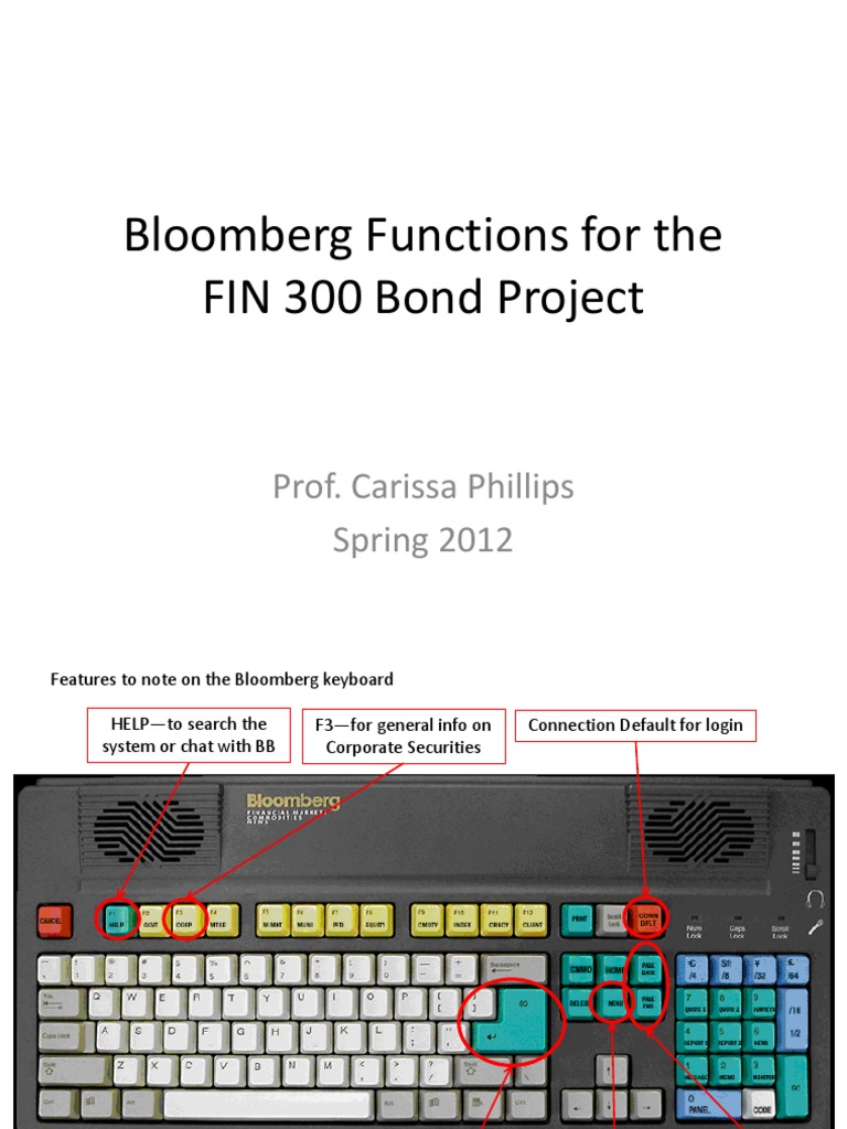 Bloomberg Bond Analysis Guide | PDF | Email Spam | Moody's Investors ...