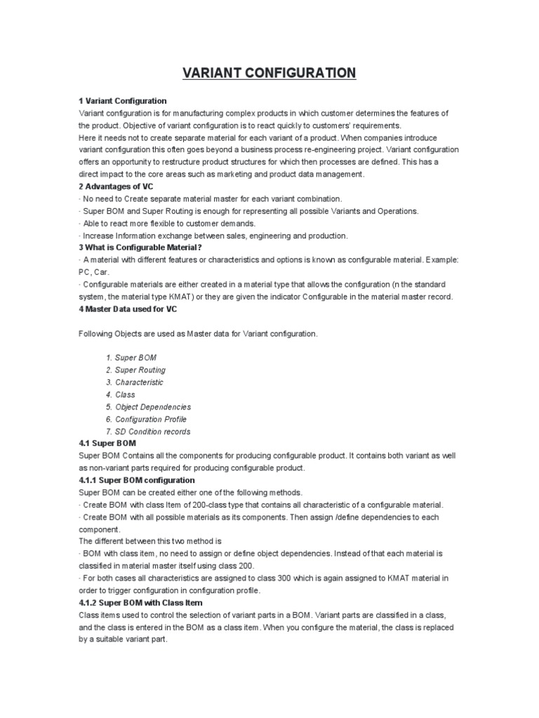 Variant Configuration | PDF | Electronic Data Interchange | Invoice