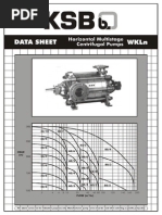 KSB Technical Datasheet | PDF | Pump | Mechanical Engineering