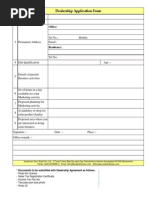 Dealership Application Form Template | PDF