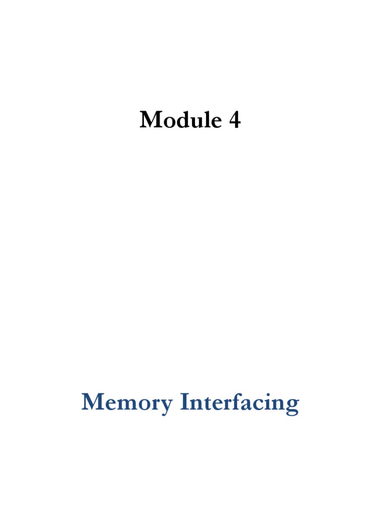 8085 Memory Interfacing | PDF