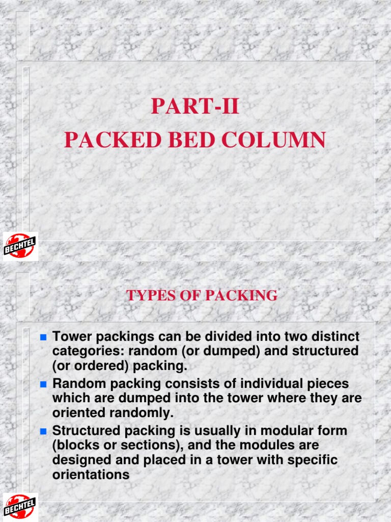 Process Column & Internals Part II (Packed Column) Rev-1 | PDF ...