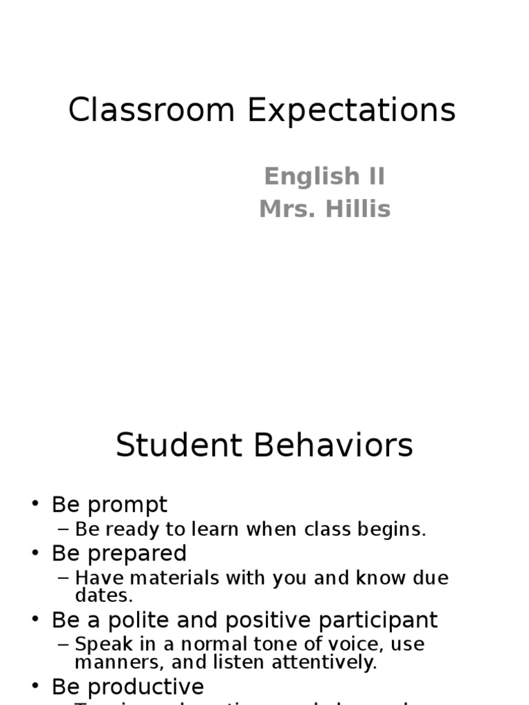 Classroom Expectations Powerpoint | Pedagogy | Learning | Free 30-day ...