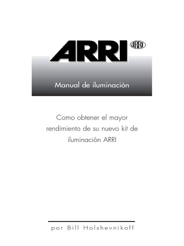 Manual Luces Arri PDF | PDF | Encendiendo | Sombra