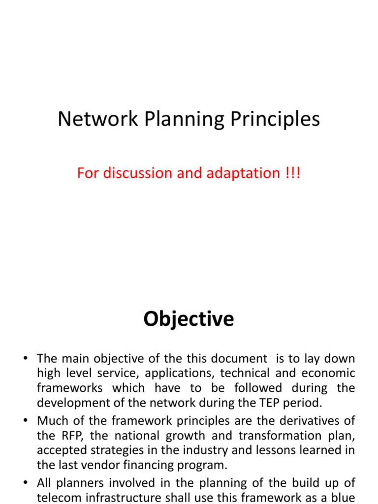 Network Planning Framework Overview | PDF | Network Topology | Computer ...
