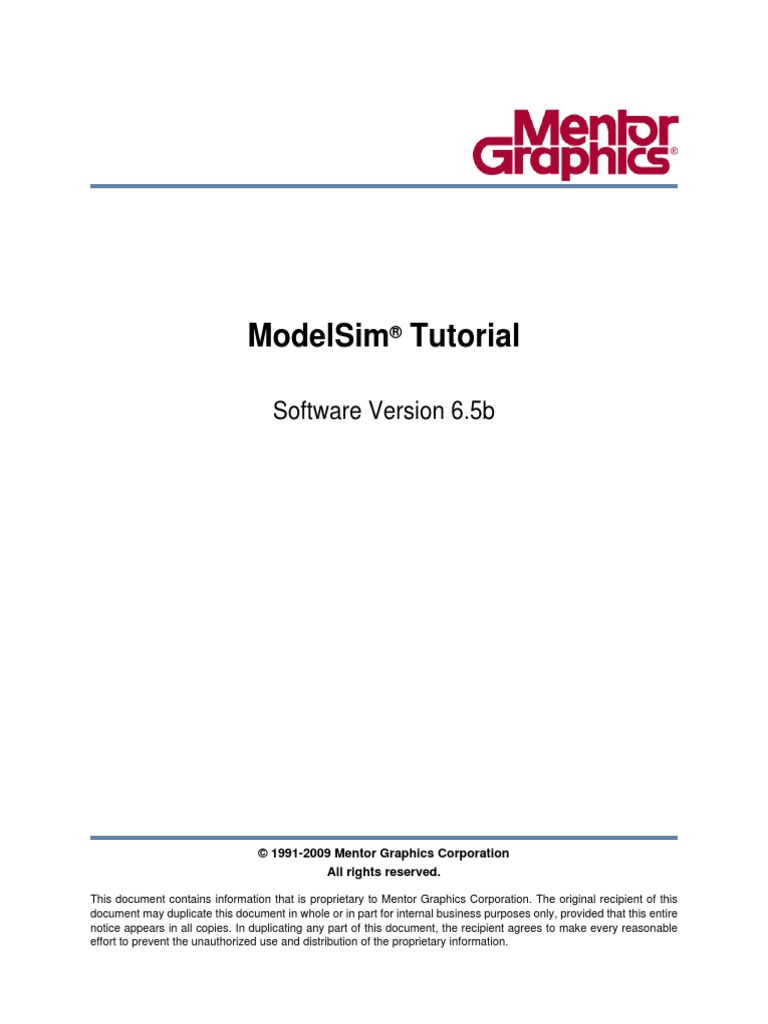Modelsim TUTORIAL PDF | PDF