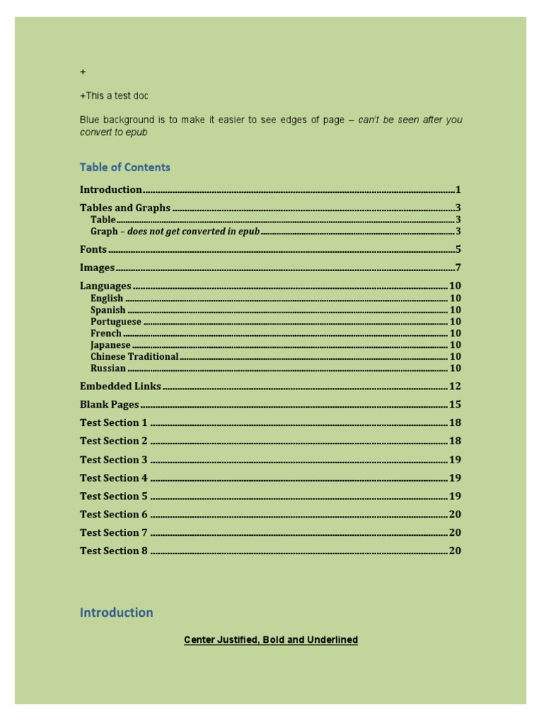 PDF Test Doc Improved | PDF