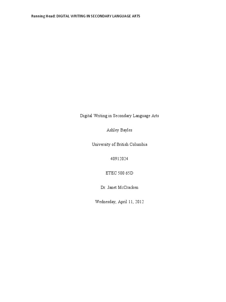Enhancing Writing with Digital Tools | PDF | Survey Methodology | Blog