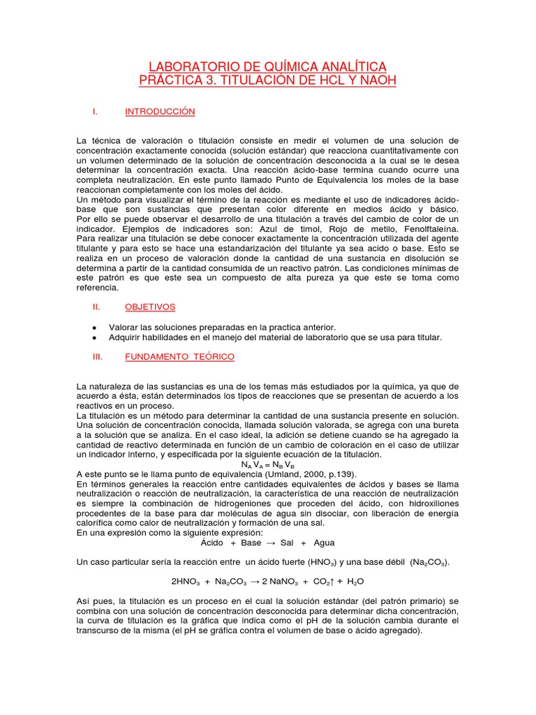 LABORATORIO DE QUÍMICA ANALÍTICA Informe 3333 | PDF | Valoración | Química