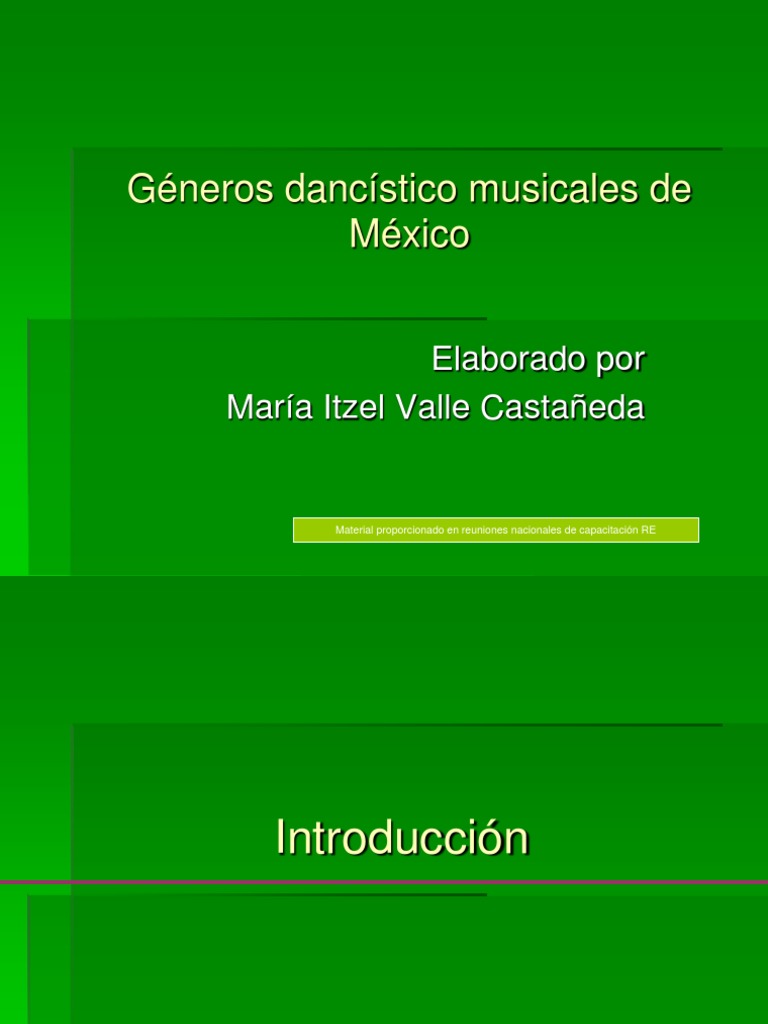 Géneros Dancísticos Musicales en México | PDF | Guitarras | Ritmo