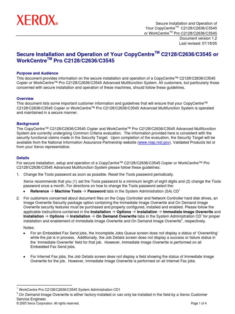 Reset Xerox | PDF | Fax | Installation (Computer Programs)