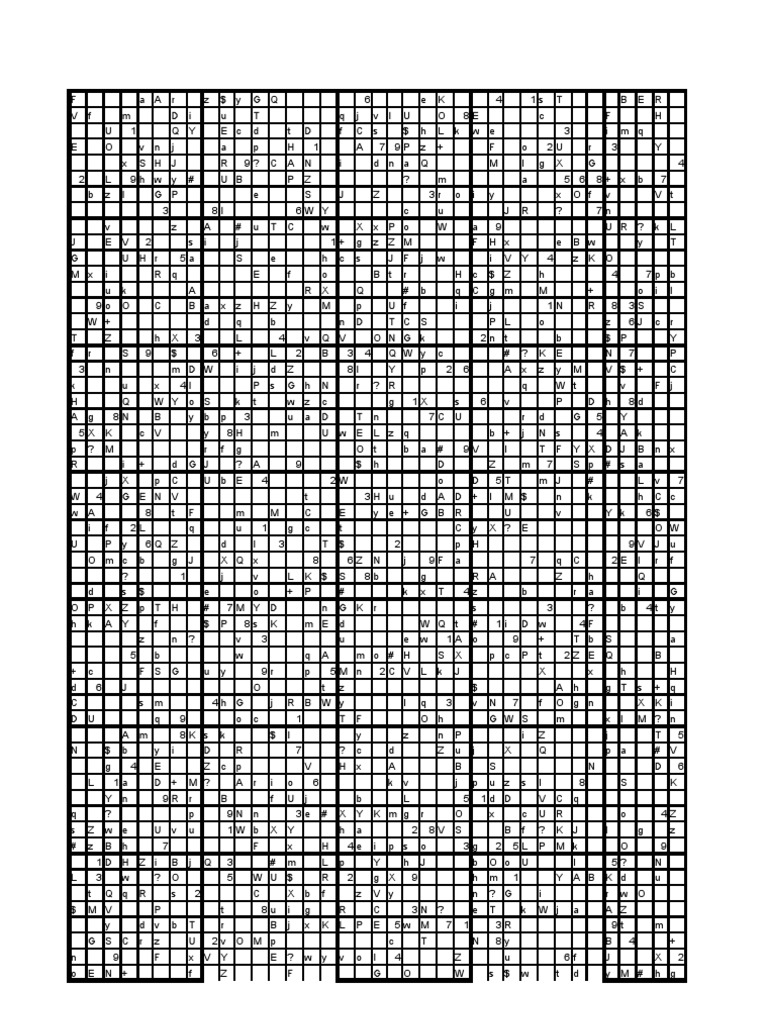 Sudoku 64x64 | PDF | Np Complete Problems | Puzzles