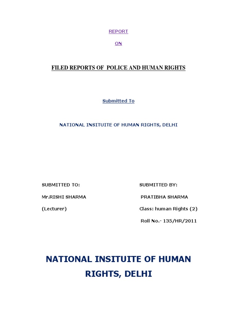 Police and Human Rights | Download Free PDF | Torture | Police