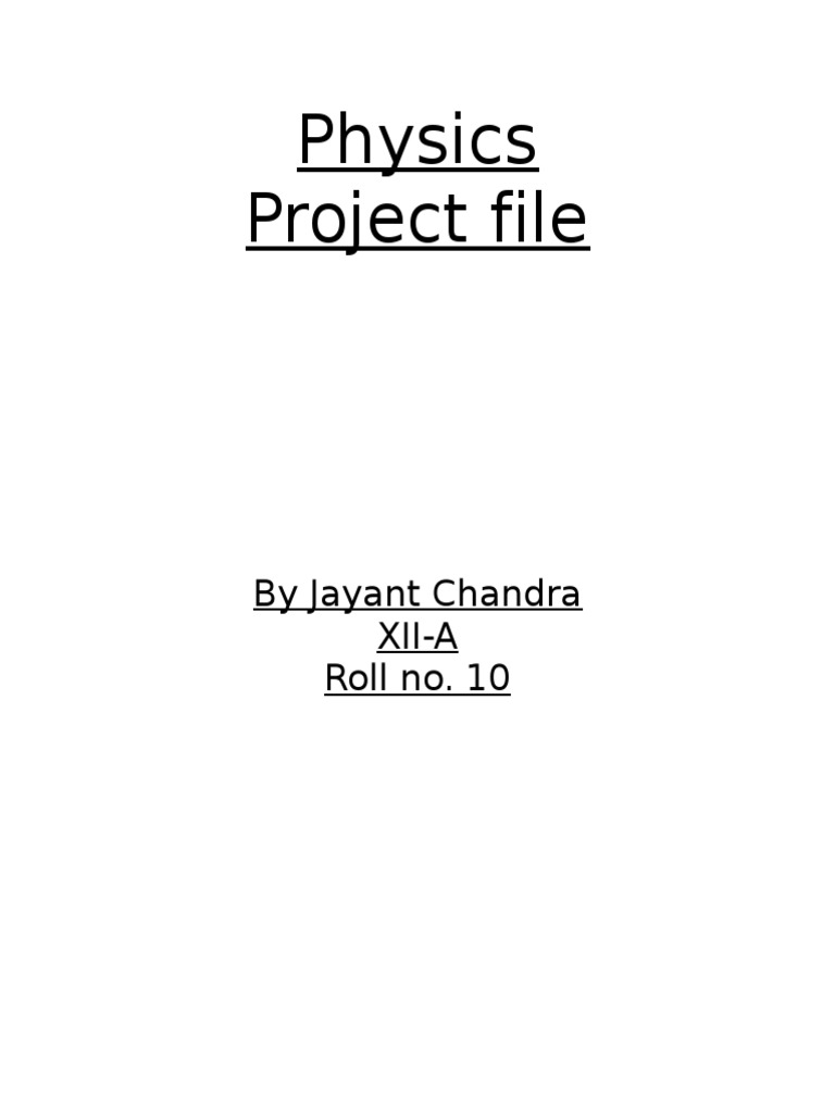 Physics Project On Doppler's Effect | PDF | Doppler Effect | Spectral Line